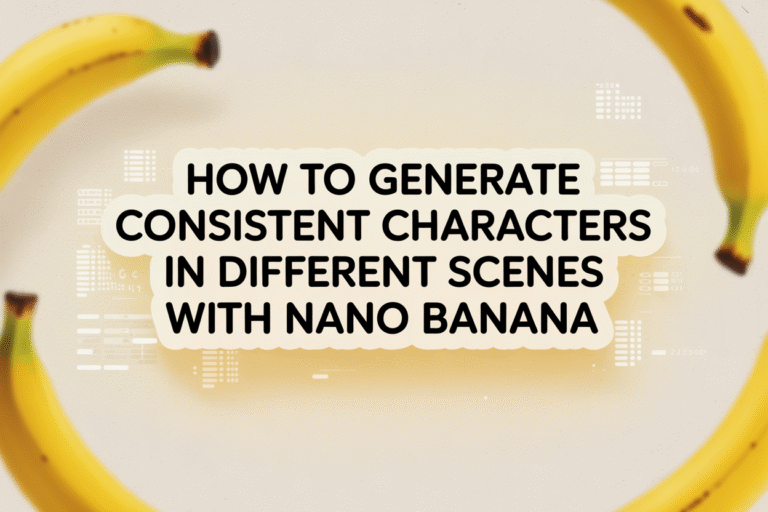 How to Generate Consistent Characters in Different Scenes with Nano Banana